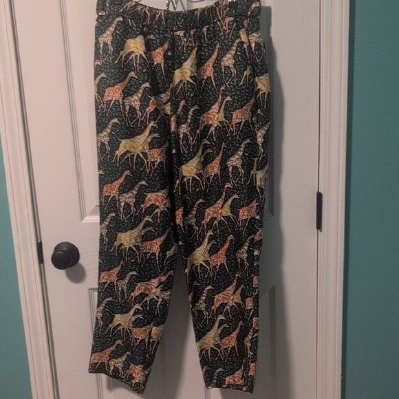 J. Crew | Pants & Jumpsuits | J Crew Collection Giraffe Patterned Pants ...